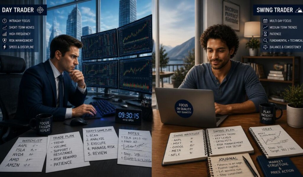 Day Trading vs Swing Trading in 2026 – Which One Actually Works ...